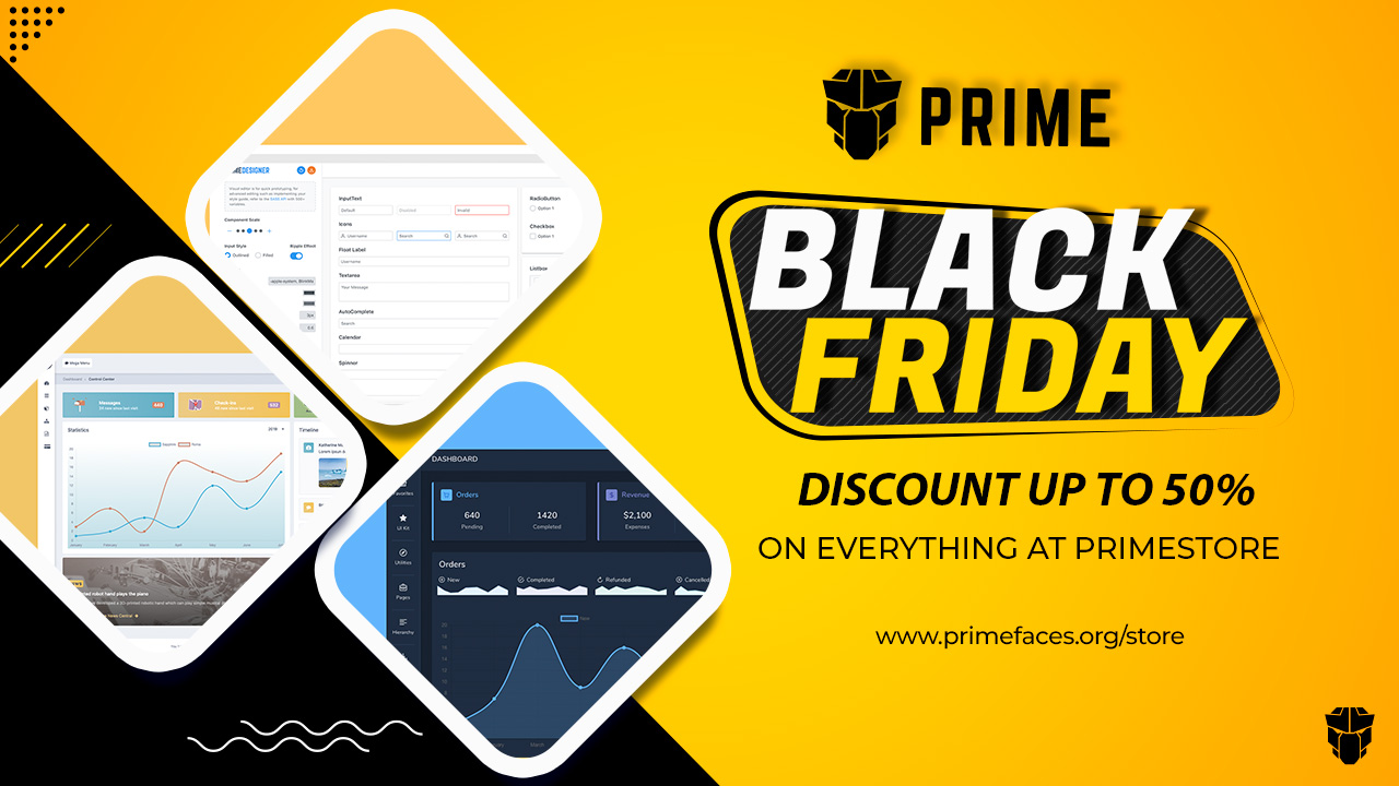 Black Friday Discount at PrimeStore – PrimeFaces